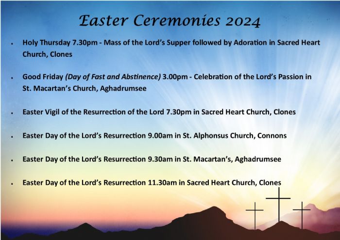 Easter Ceremonies 2024 | Parish of Clones